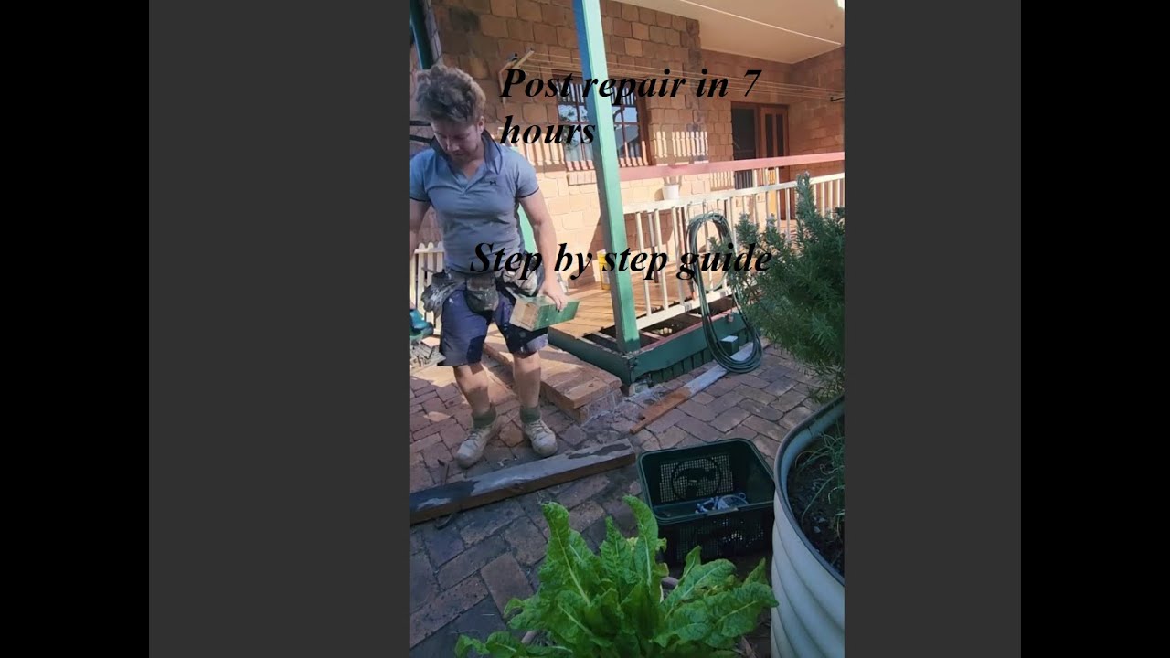 Renovation Specialist! Rotten Post and Bearer repaired in 1 day. The ...