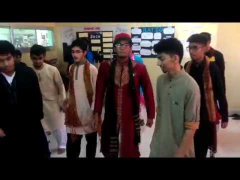 A-Level Boys (2013-2014) Ethnic day dance Arab Unity School