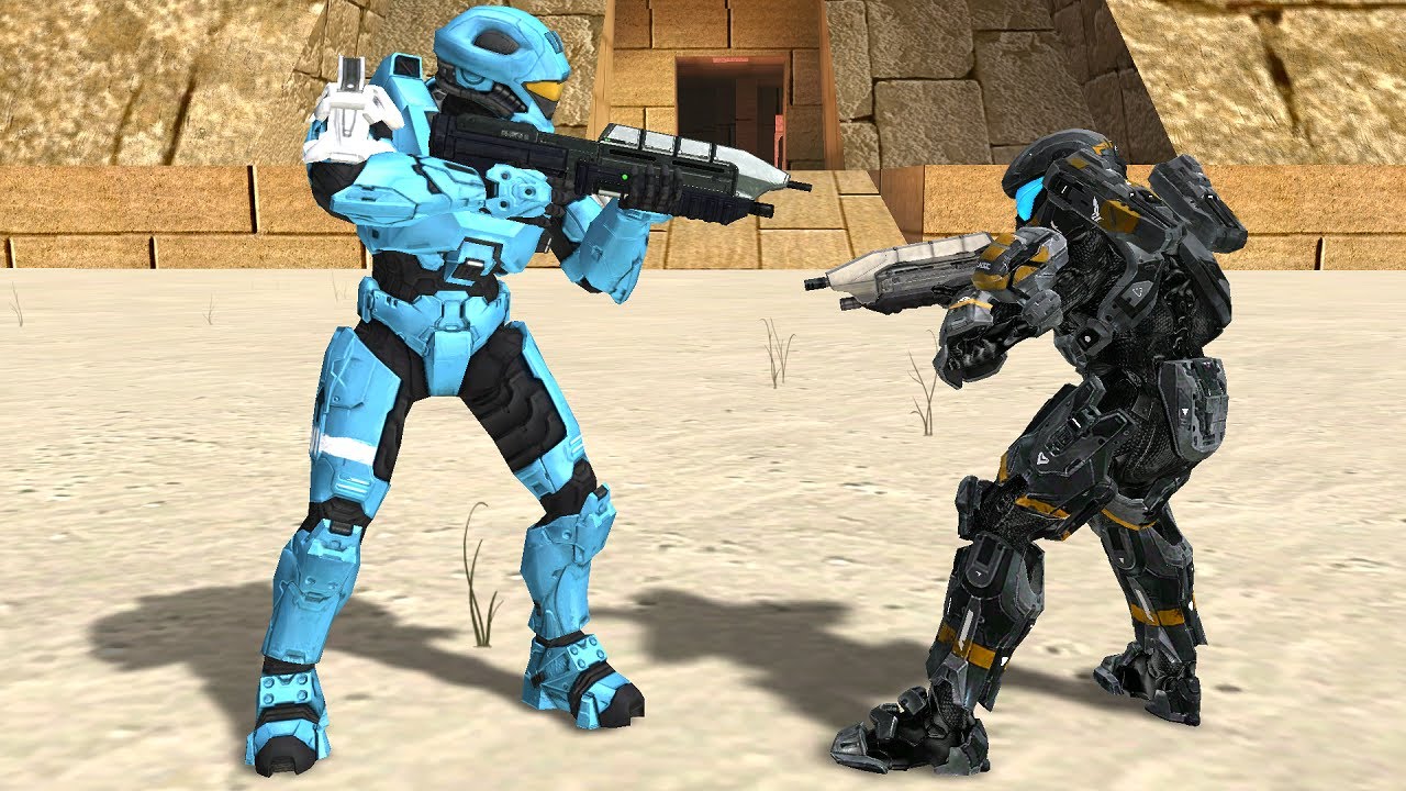 Halo 3 Spartan IIs VS. Halo 4 Spartan IVs - YouTube