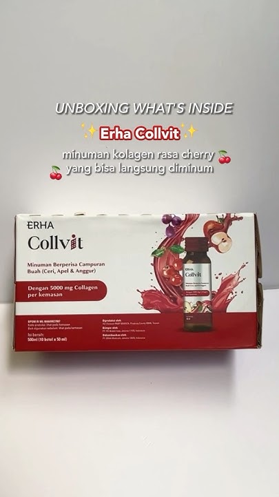 Unboxing ERHA Collvit Minuman kolagen ini punya banyak manfaat buat tubuh kamu!🤗🤍 #ERHASkincare ...
