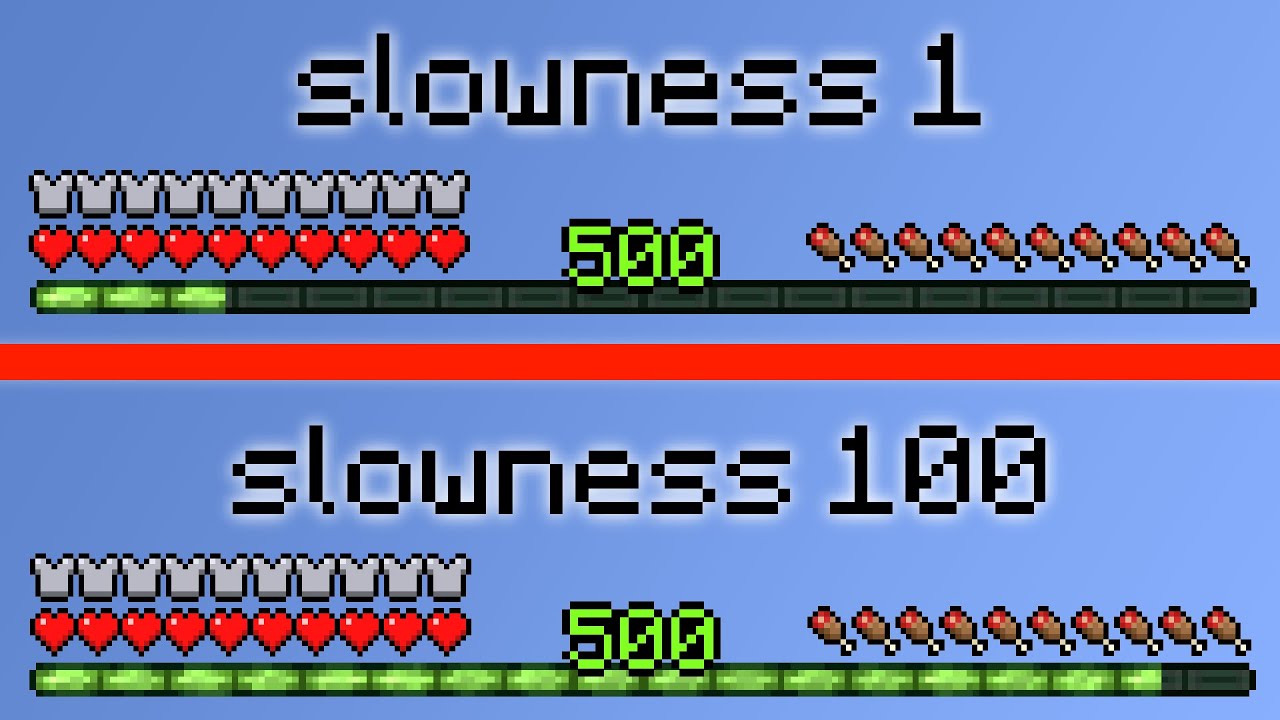 Minecraft UHC but the more the XP bar is filled, the SLOWER you are ...