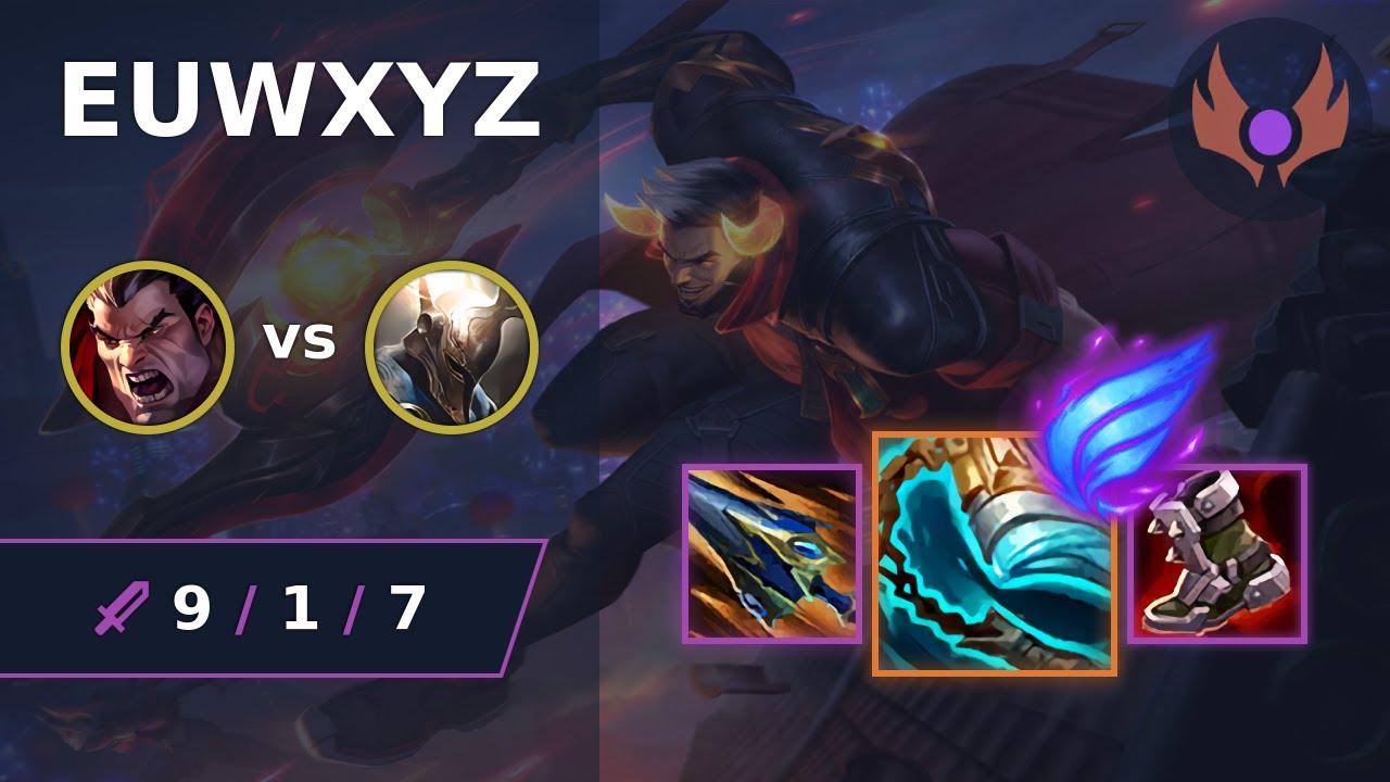 [ EUWXYZ ] Darius TOP vs Pantheon | EUW MASTER | LOL Season 2024 - YouTube