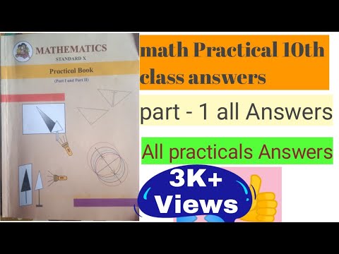 math practical book 10th class answer part 1 | all solutions# ...