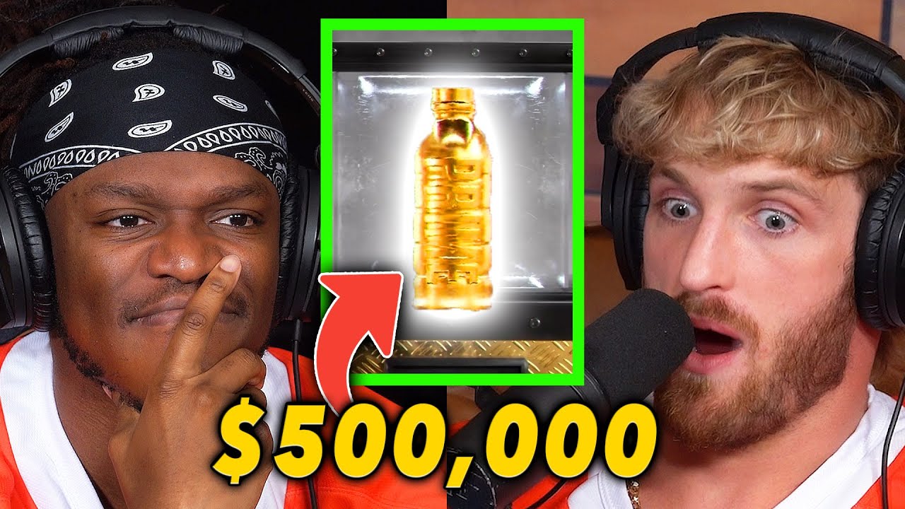 KSI & Logan Paul Explain How to Win $500,000 Gold PRIME Bottle - YouTube