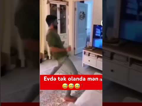 EVDƏ TƏK OLANDA MƏN😂😂😂 #gulmeli #приколы #prikol #videolar #shortvideo #shorts @Baby_from_Baku