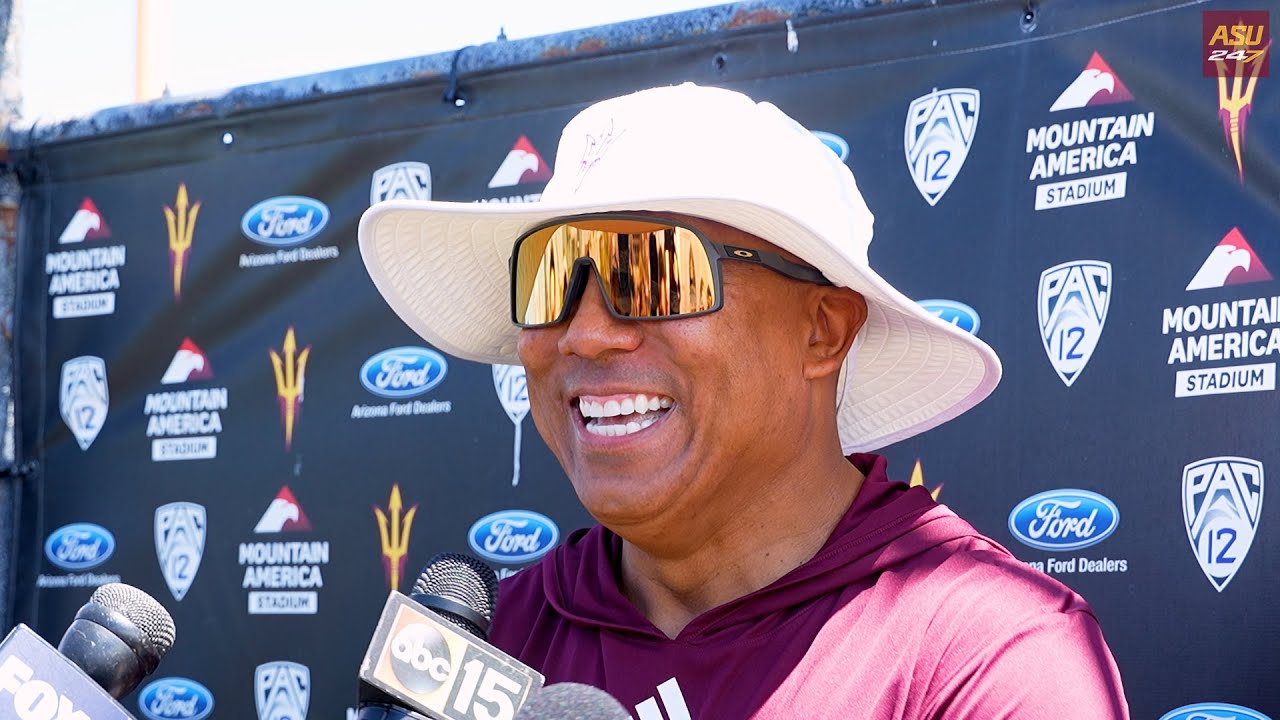 Hines Ward following first practice as ASU wide receivers coach (04/16 ...