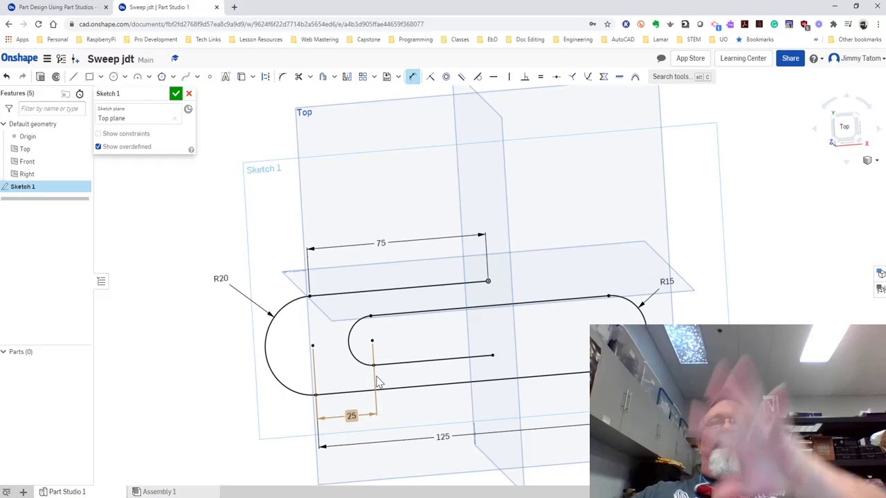 Onshape Sweep Exercise - YouTube