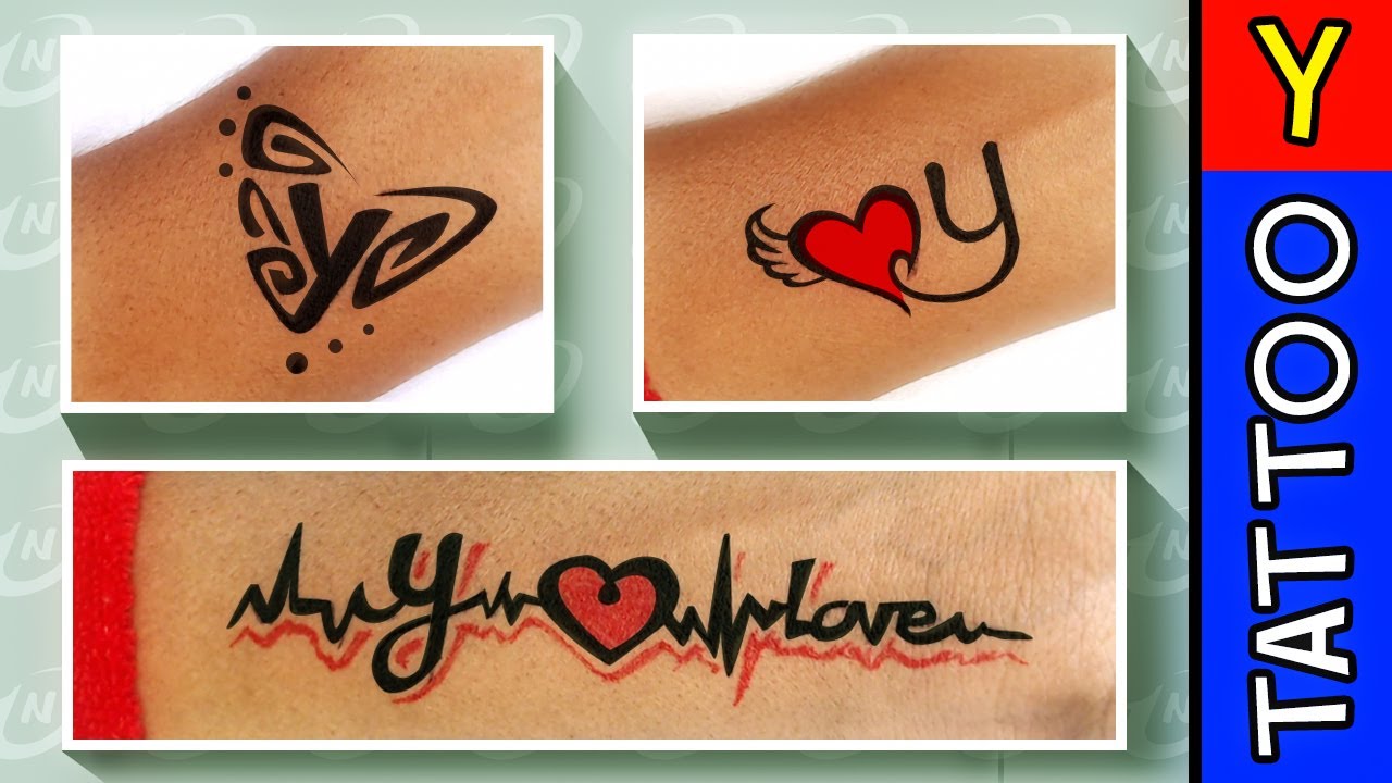 Beautiful Y Texts Tattoo Art A to Z Alphabet tattoos new tattoos - YouTube