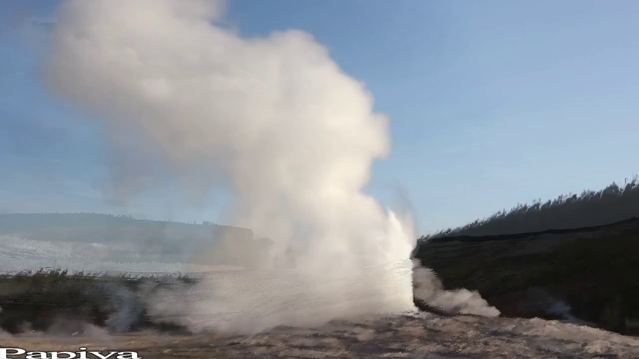 Geysers Eruption // Yellowstone National Park// Old Faithful - YouTube