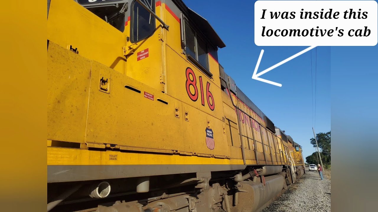 AMTK Sunset Limited #1 & inside the cab of a UP GP38N #816 from the UP ...