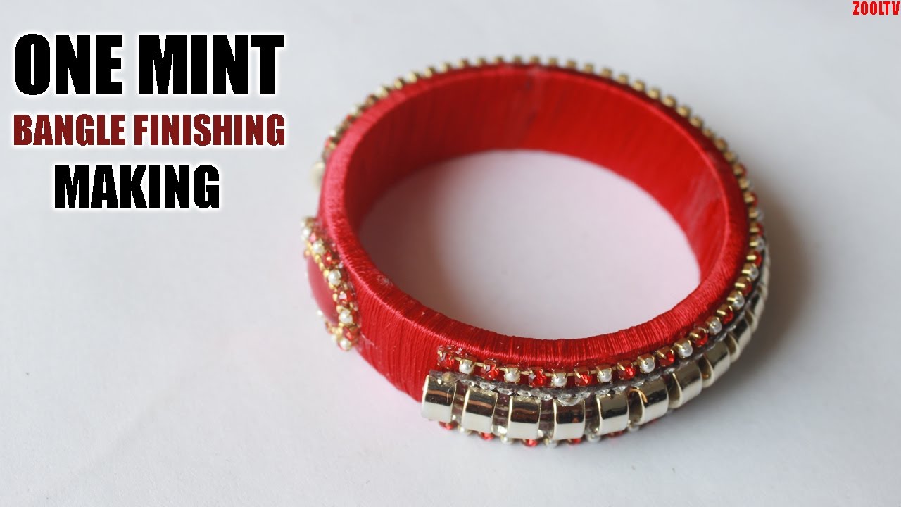 how to make wedding single bangle step by step tutorial ...