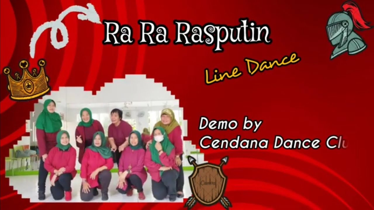 Ra Ra Rasputin - Line Dance /Beginner/ Demo - YouTube