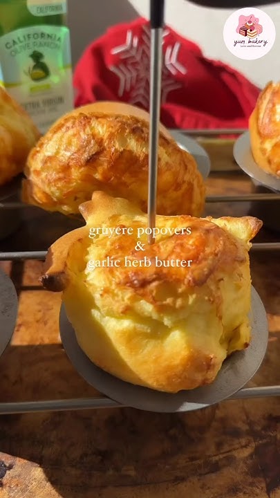 Popovers Recipe | The Easiest Popovers Recipe | How to Make Homemade Popover with garlic Herb ...