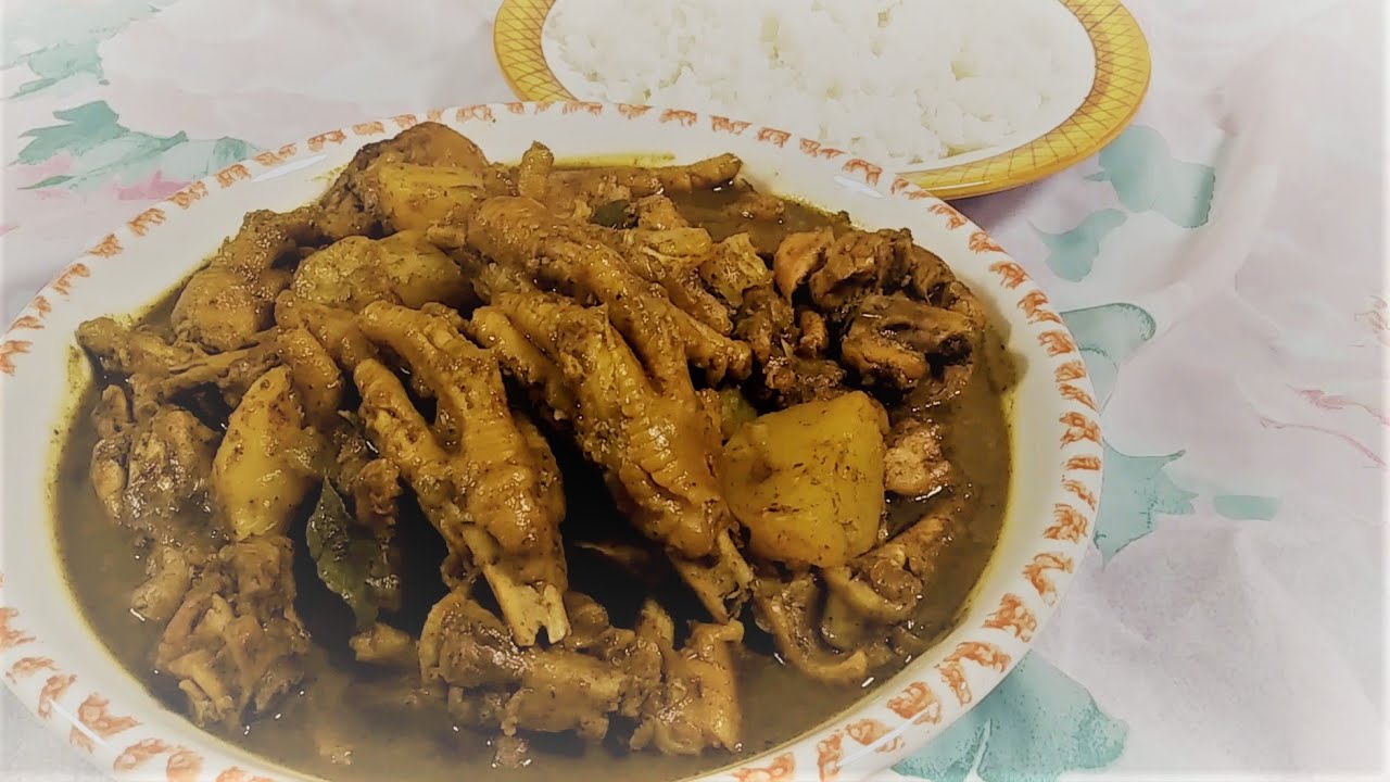 Chicken Foot Curry with Potatoes II Guyanese Delicacy! - YouTube