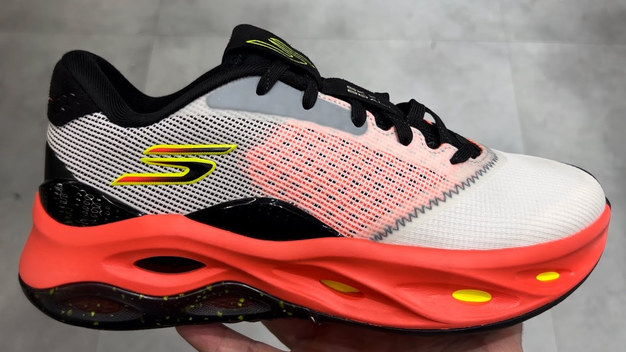 Skechers SKX Float White Black Orange Julius Randle Basketball Shoes ...