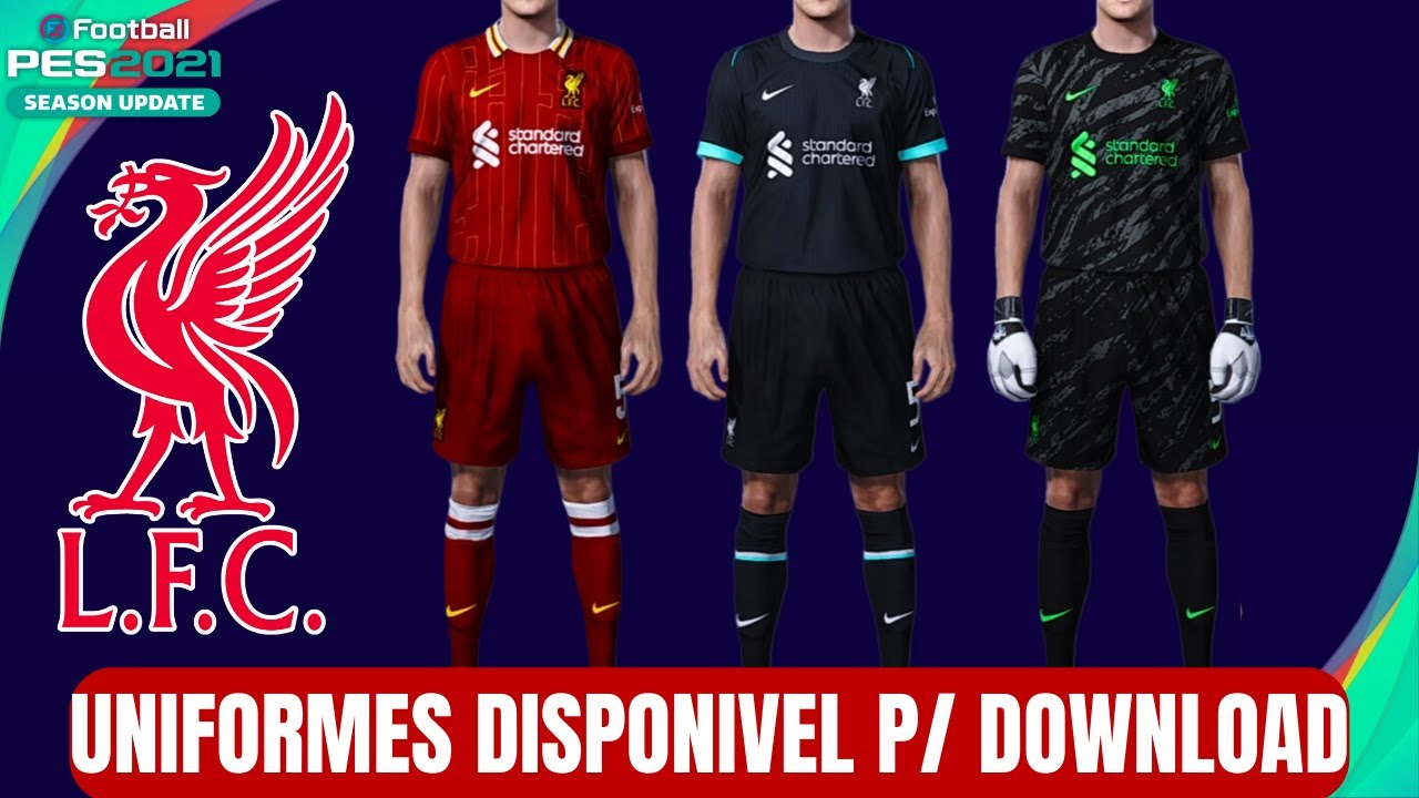 UNIFORME LIVERPOOL 2024 PES 2021 PS4 PS5 PC - YouTube