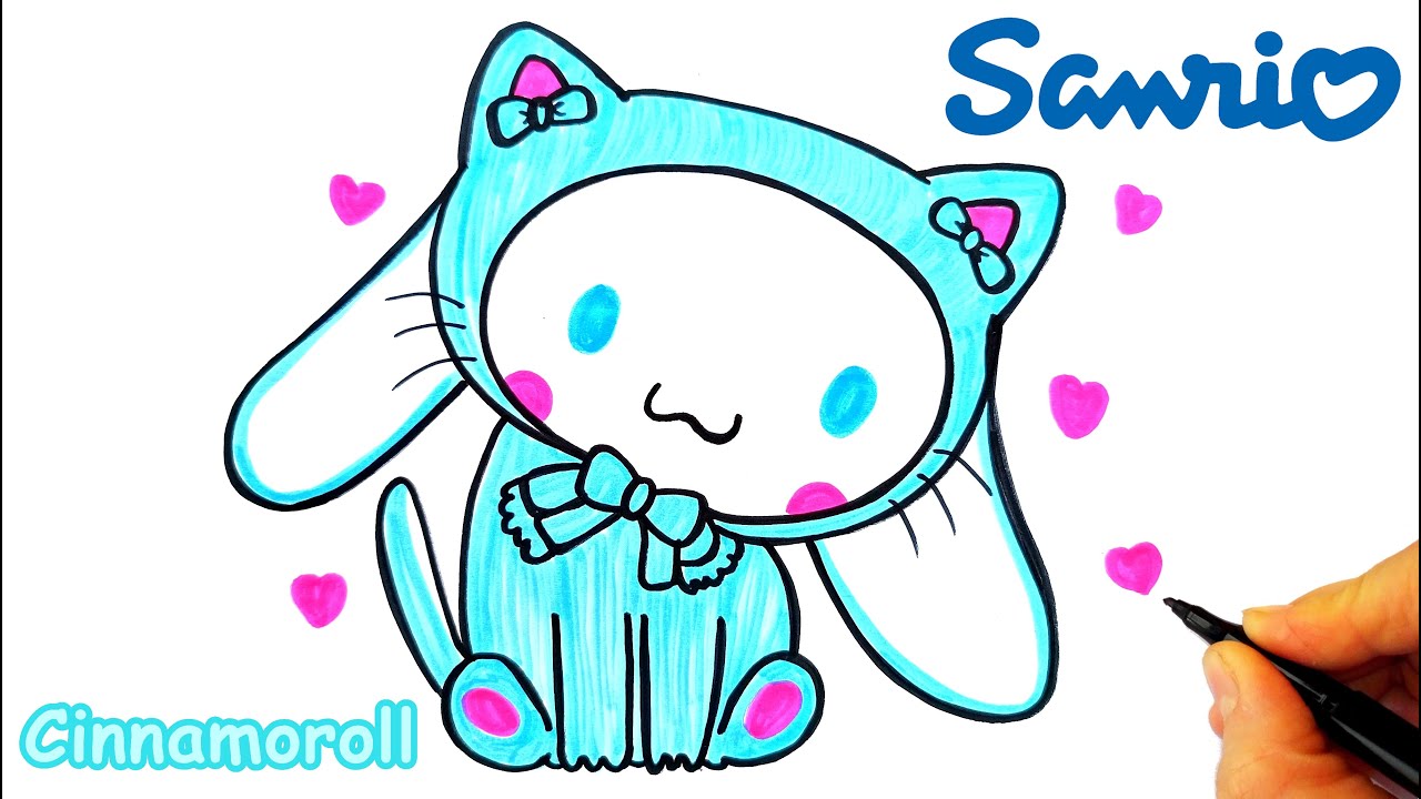 Cinnamoroll Çizimi - How To Draw Cinnamoroll - Sanrio - Cute Puppy Dog ...