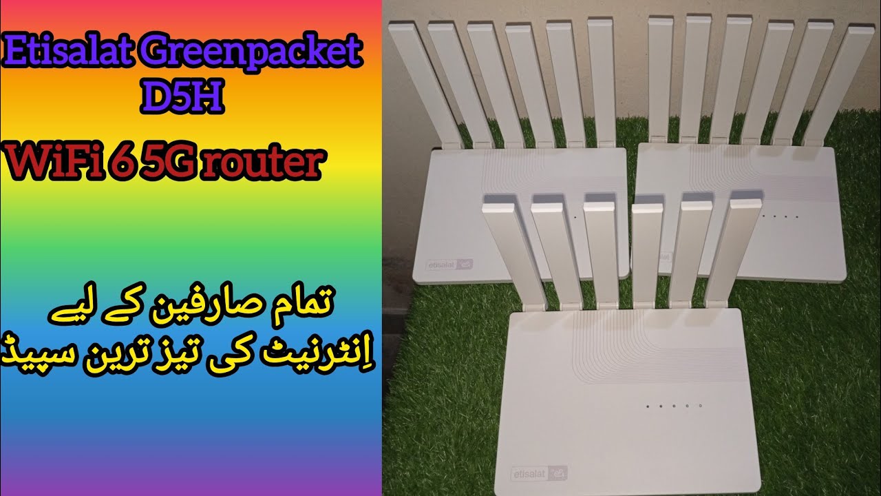 Etisalat Greenpacket D5H-EA62 5G WiFi-6 Router | Price, Specifications ...