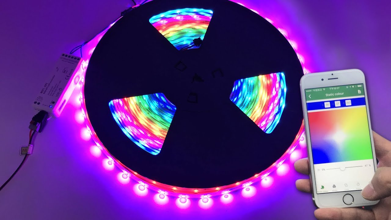 DC24V 20m/65.6ft Addressable Color Chasing Waterproof LED Strips Work ...