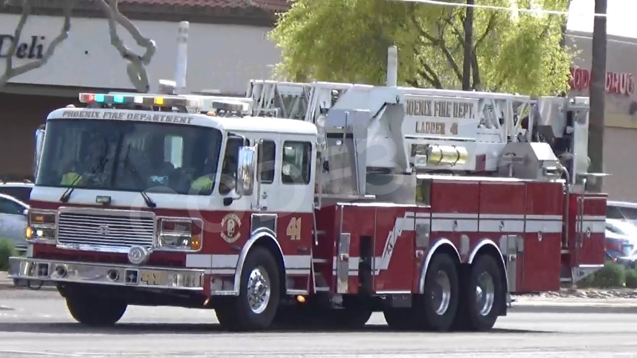 PHXFD Ladder 41 responding - YouTube