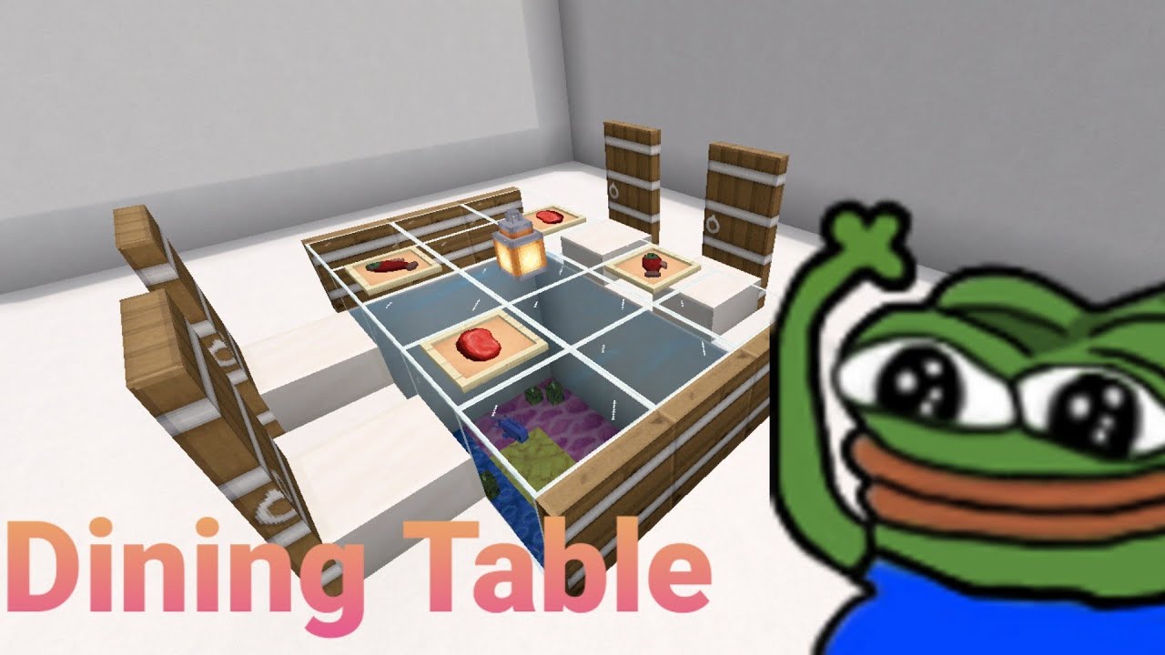 Minecraft: Dining Table design - YouTube