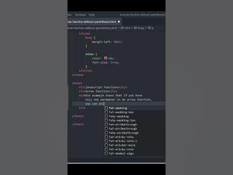 JavaScript arrow function without parentheses #javascript #arrow #function #shorts - YouTube