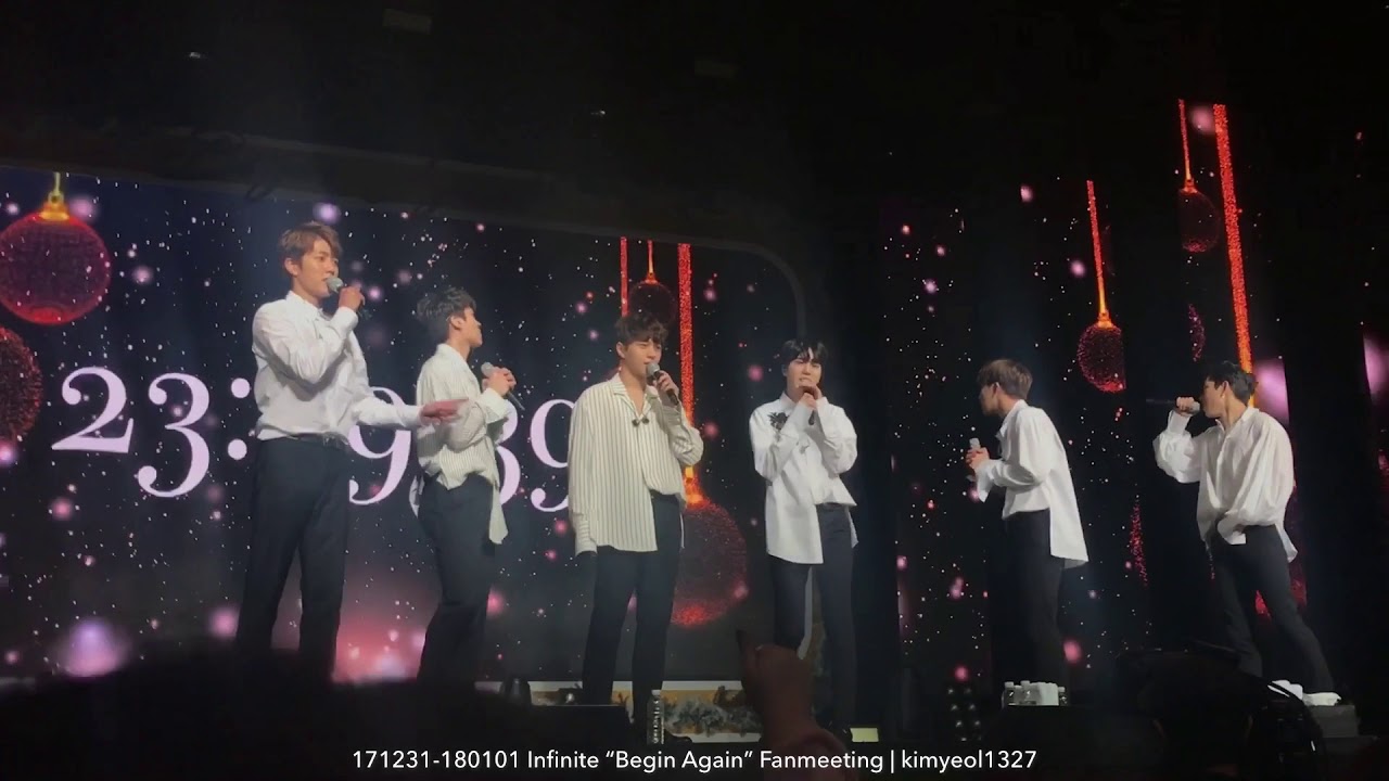 171231-180101 Infinite “Begin Again” Fanmeeting - 2018 New Year Count ...