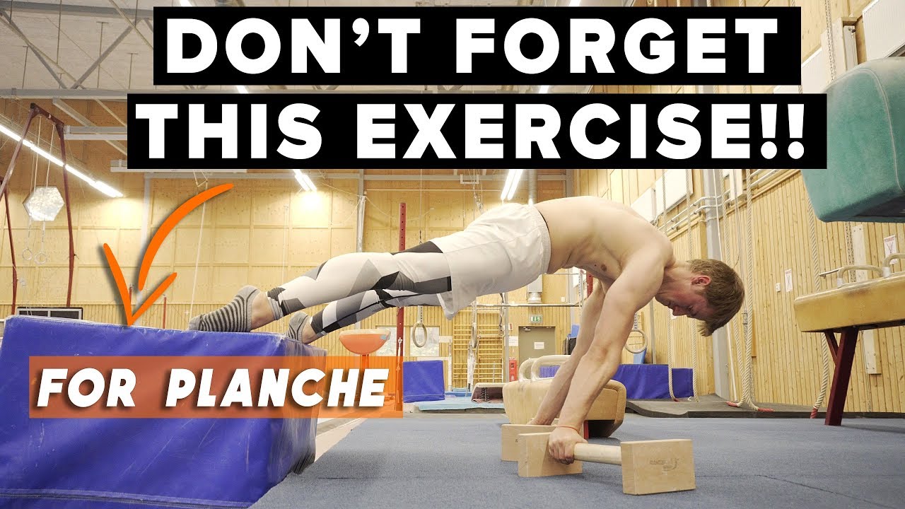 Don't forget THIS exercise!! IF you want to learn the PLANCHE!! - YouTube