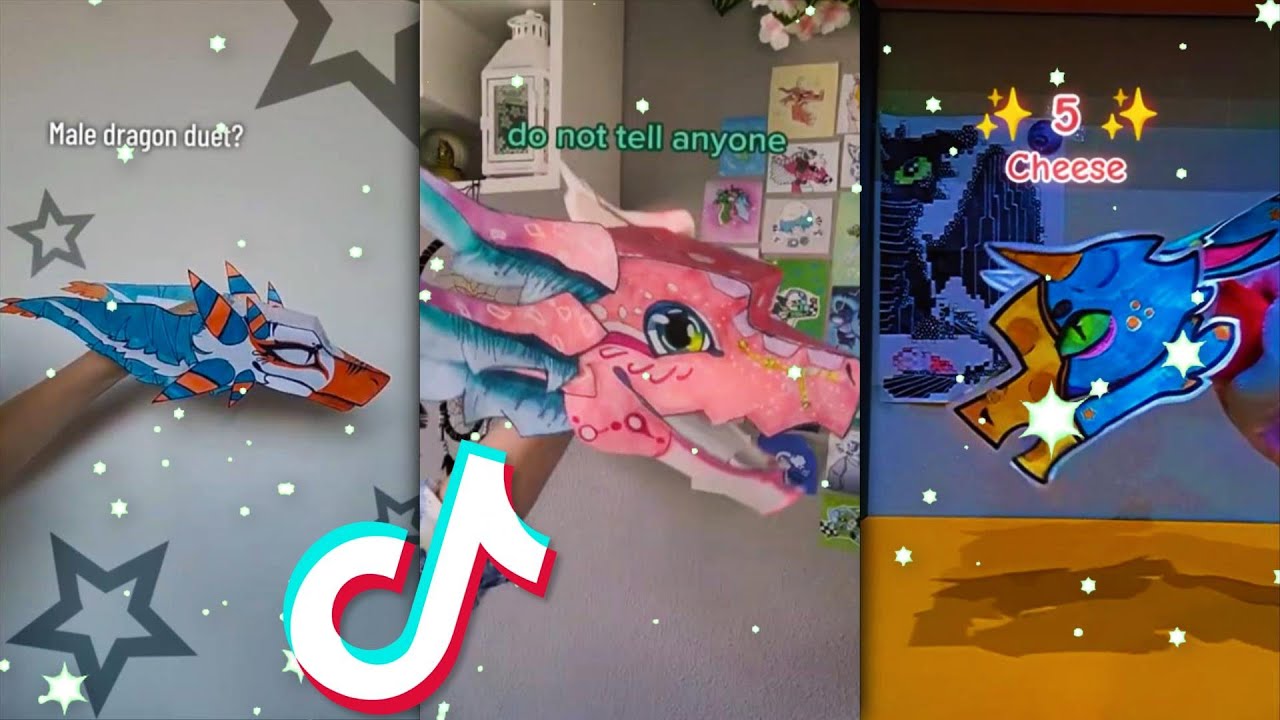 😱THE AMAZING Paper Dragon 🔥Dragon Puppet TikTok Compilation #195 - YouTube