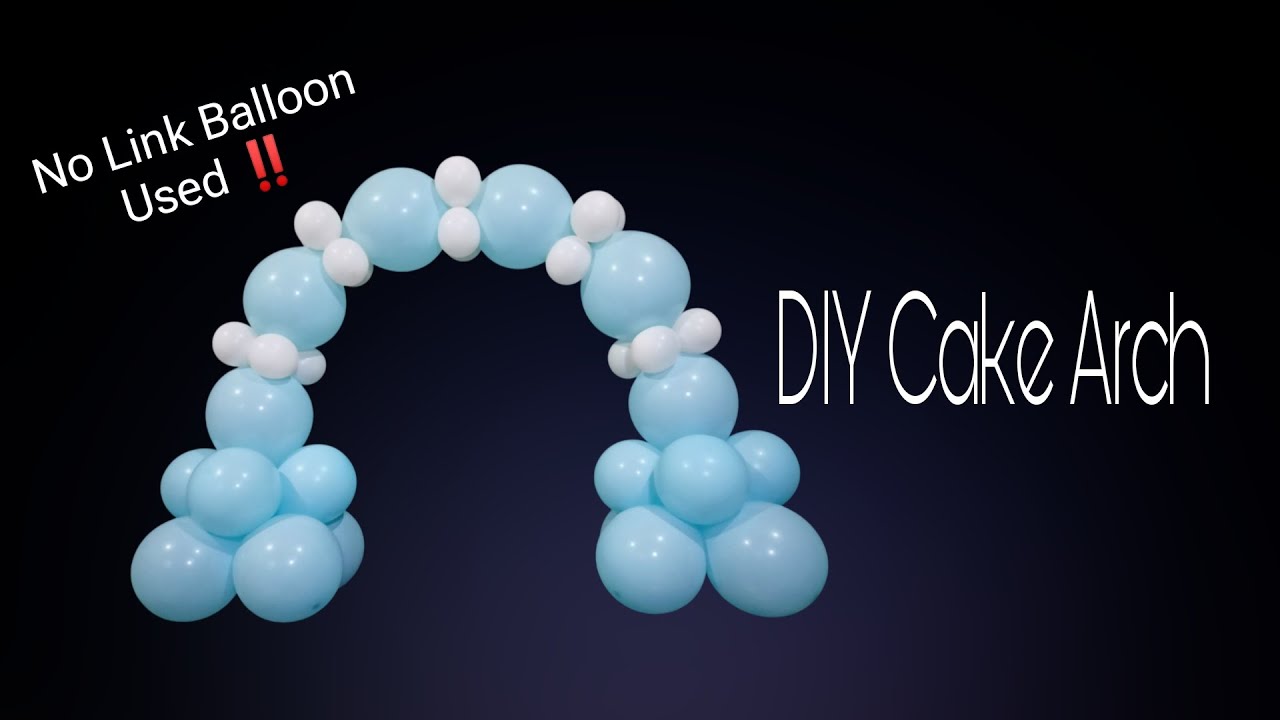 How to make Balloon Cake Arch - YouTube