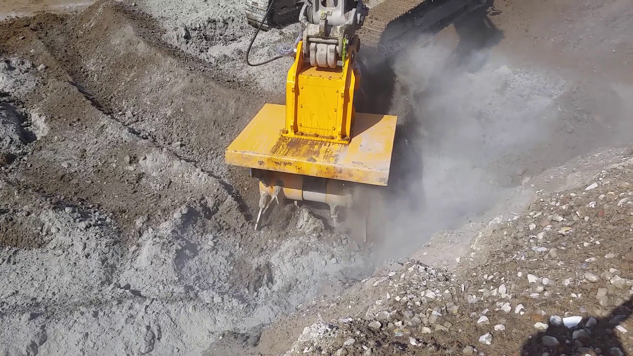 Rotary Stabilizer 지반 개량교반용 로터리 : Attachment for mounting an excavators ...