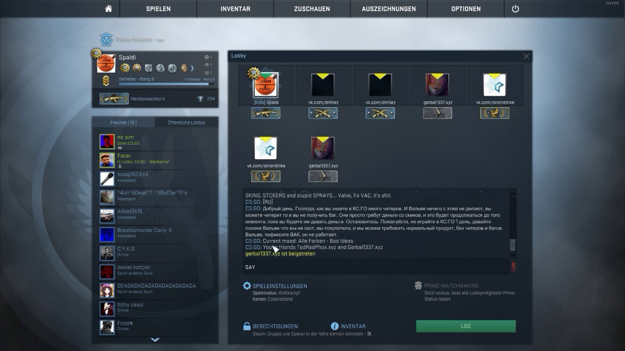 Counter-Strike Global Offensive---- Lobby Bug, PLS FIX Valve - YouTube