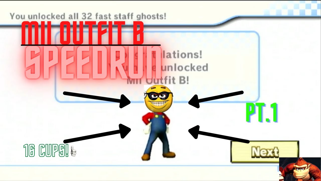 Mii outfit B% speedrun - {pt. 1/2} - YouTube