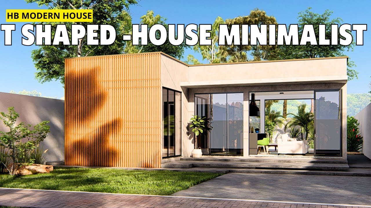TOUR SMALL HOUSE MINIMALIST | 🏠 T shaped house - YouTube