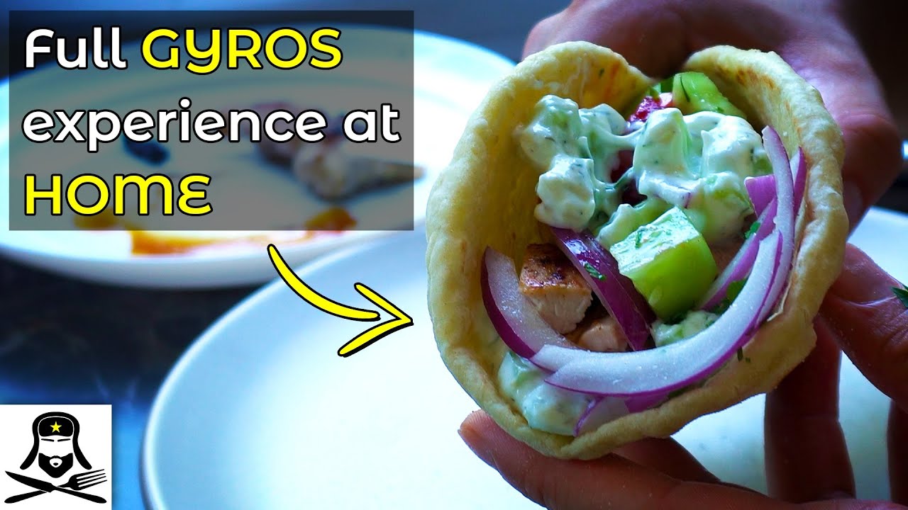 How to make GYROS at home completely from scratch - YouTube