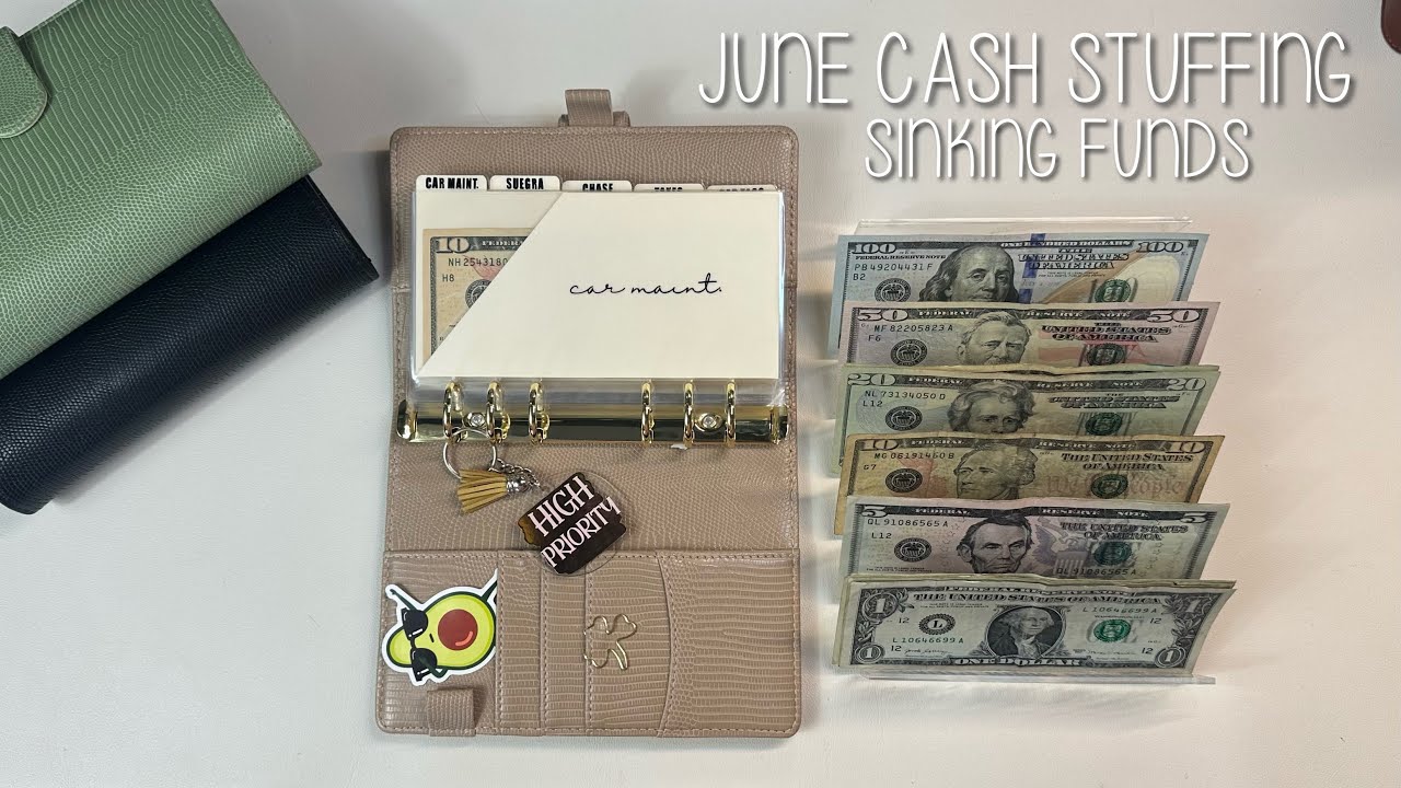 JUNE CASH STUFFING || CASH WALLET || SINKING FUNDS || MOM BUDGETS - YouTube