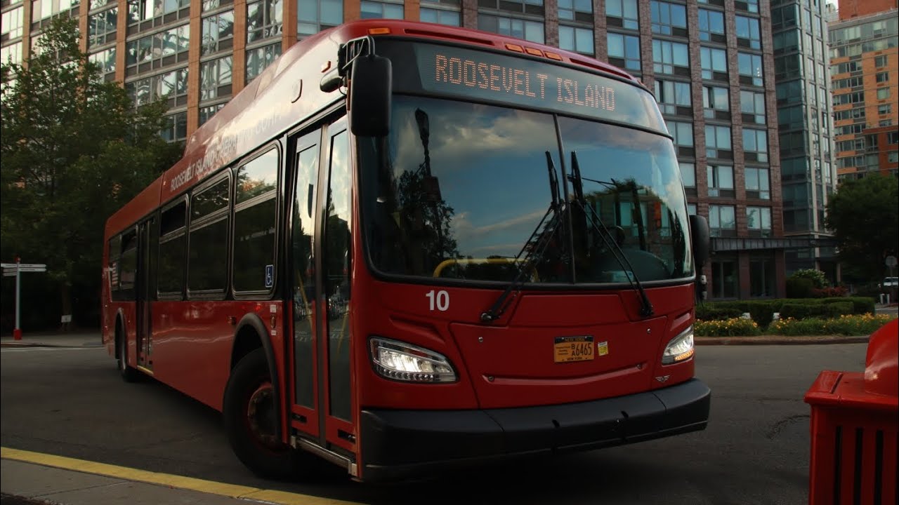 Aboard RIOC 2018 New Flyer XD40 10 On A Loop Around Roosevelt Island ...