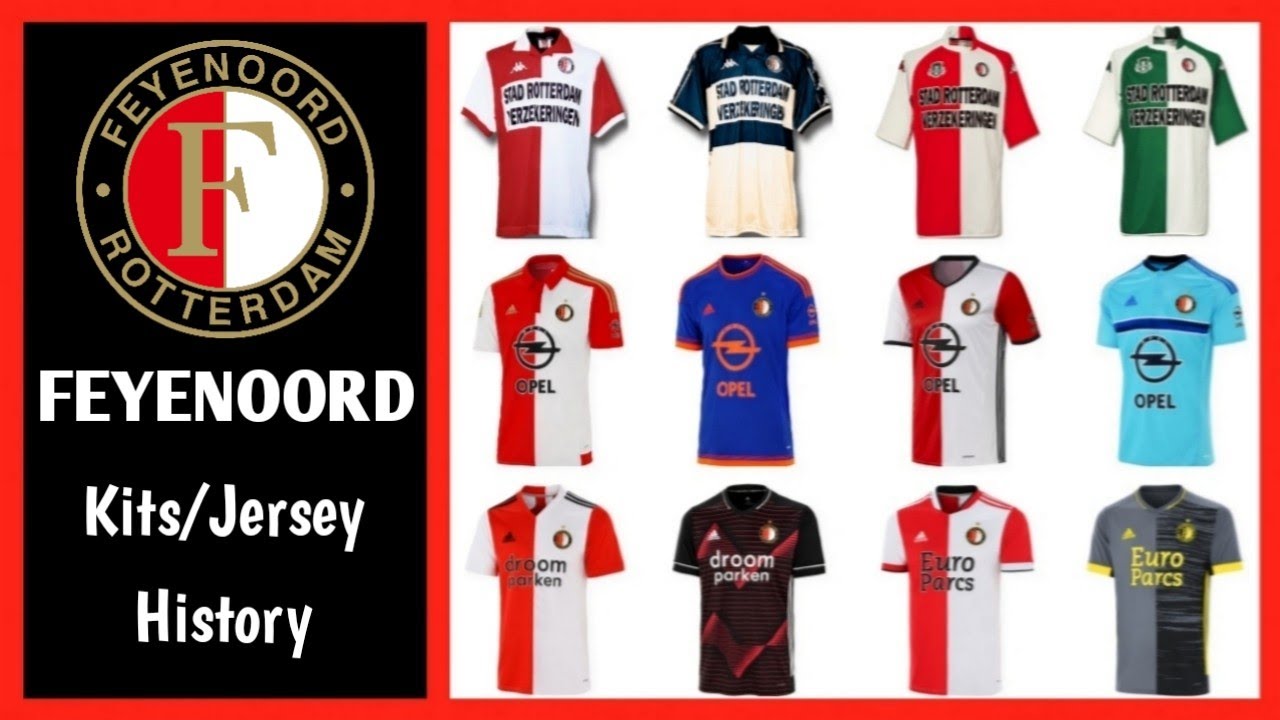 Feyenoord Jersey History/Evolution from 2000 to 2022 (Home & Away ...