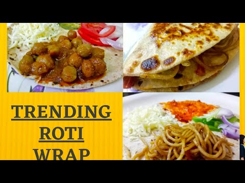2 Trending Wrap ¦ Noodles Roti wrap ¦ Chhole Roti wrap ¦ 2 Amazing veg ...