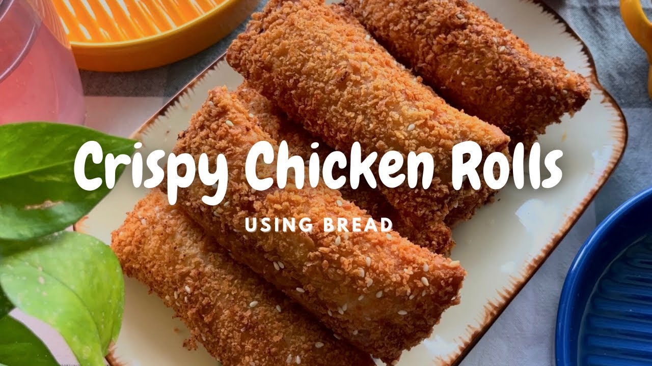 Crispy Chicken Bread Roll Recipe | Super Quick & Tasty (No Egg) - YouTube