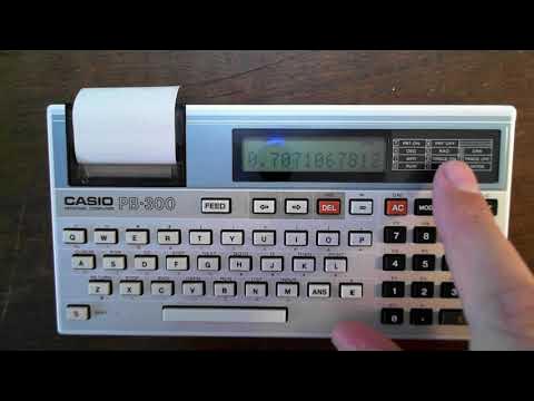 Casio PB 300 Programming - YouTube