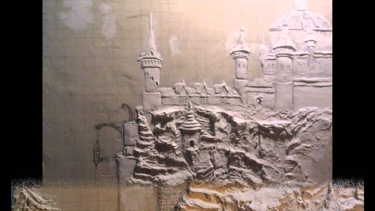 Барельеф этапы создания .рельефное панно.3D панно - YouTube