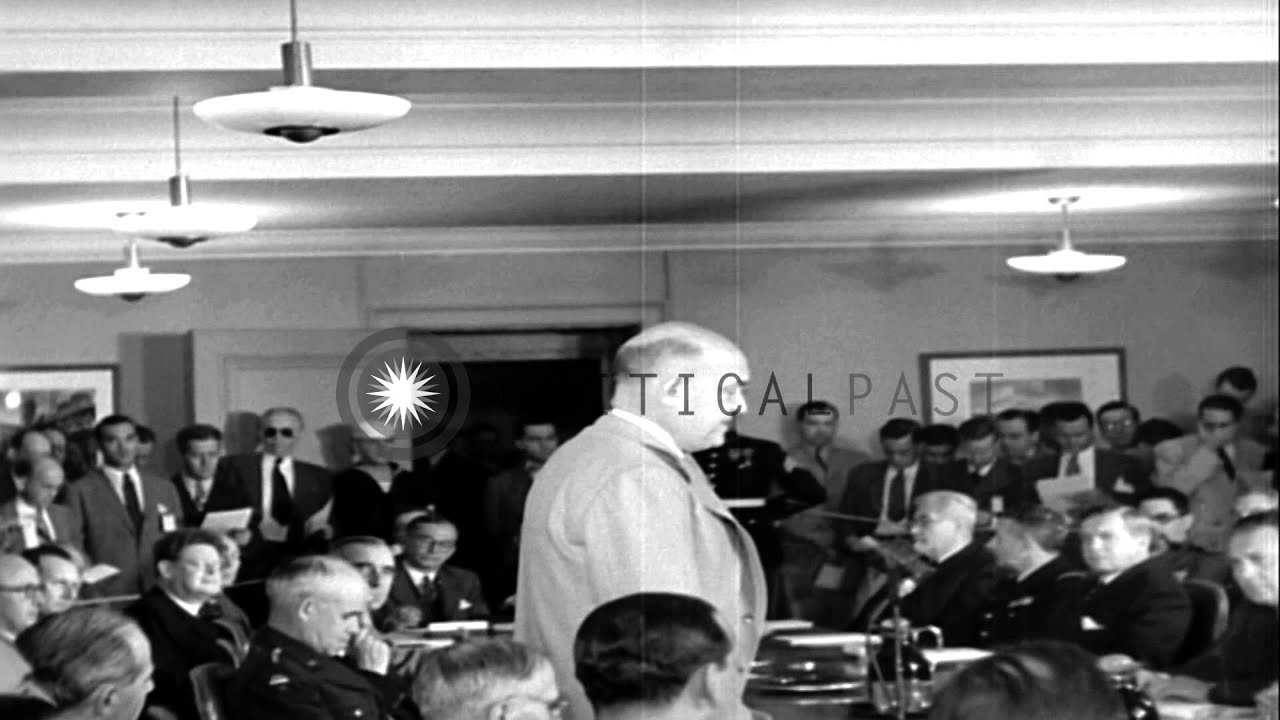 US Secretary of Defense Louis A. Johnson speaks at National Defense ...