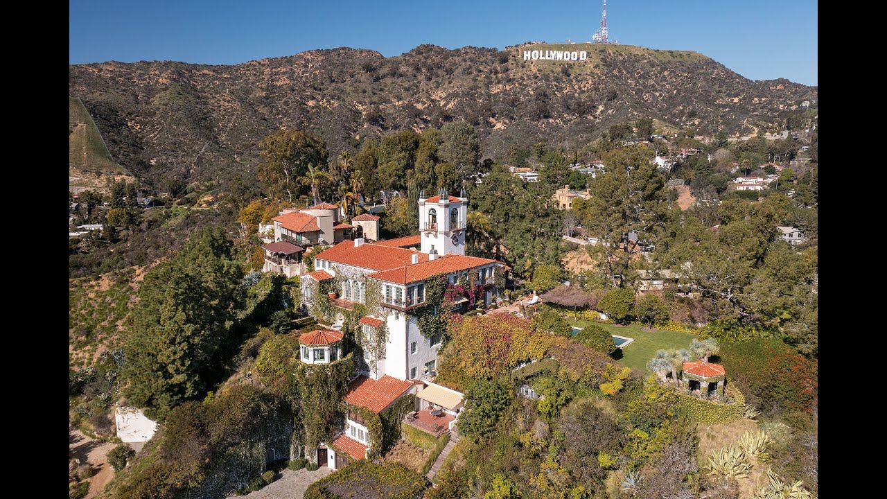 The Iconic Hollywood Hills Castillo del Lago (Madonna's Former House ...