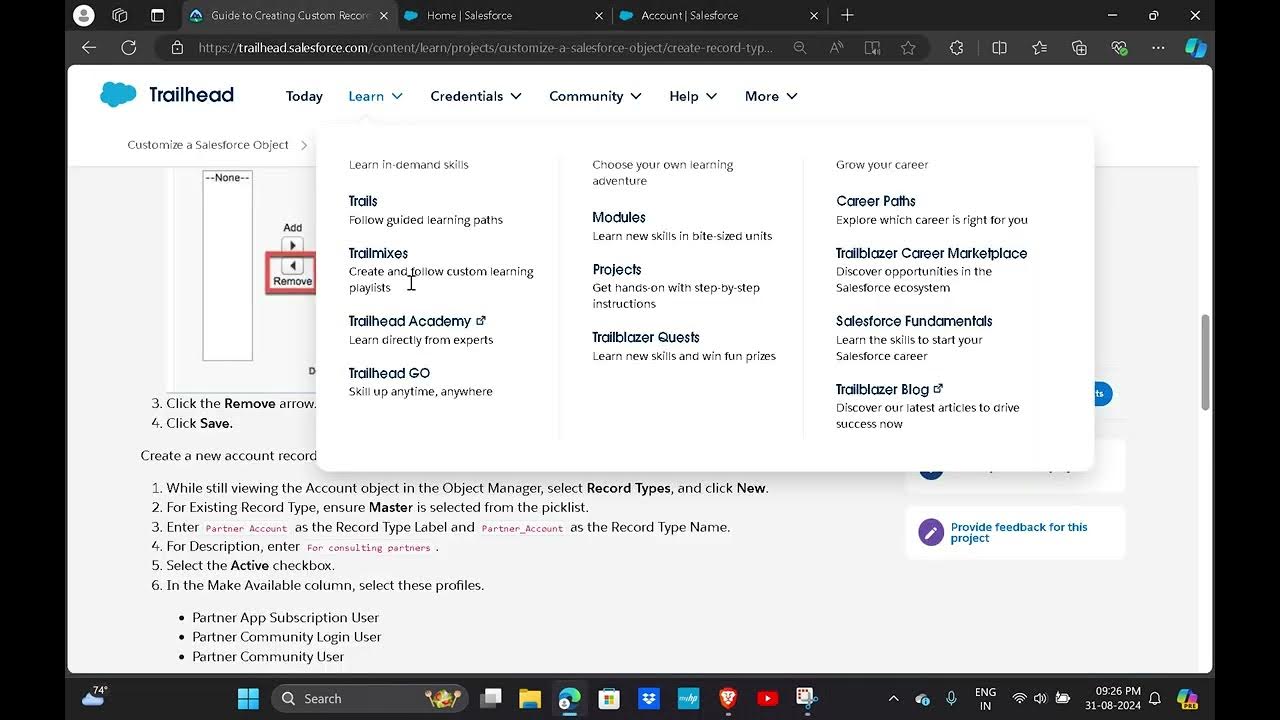 Create Record Types || Salesforce Tutorials || Salesforce Developer Catalyst || Salesforce ...