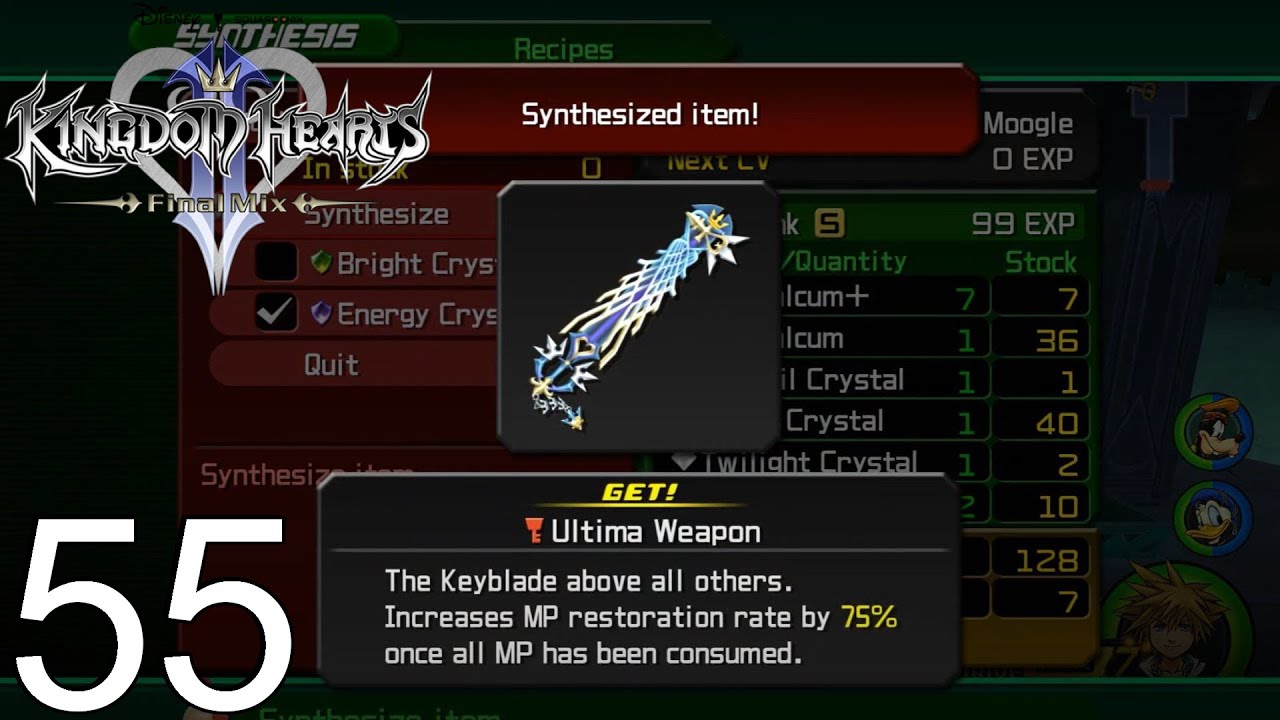 KH II FM [Critical Mode] Walkthrough Part 55 Ultima Weapon - YouTube