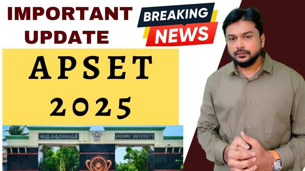 🔥 Important Update 🔥 - APSET 2025 - Don't Miss it #apset #apset2025 # ...