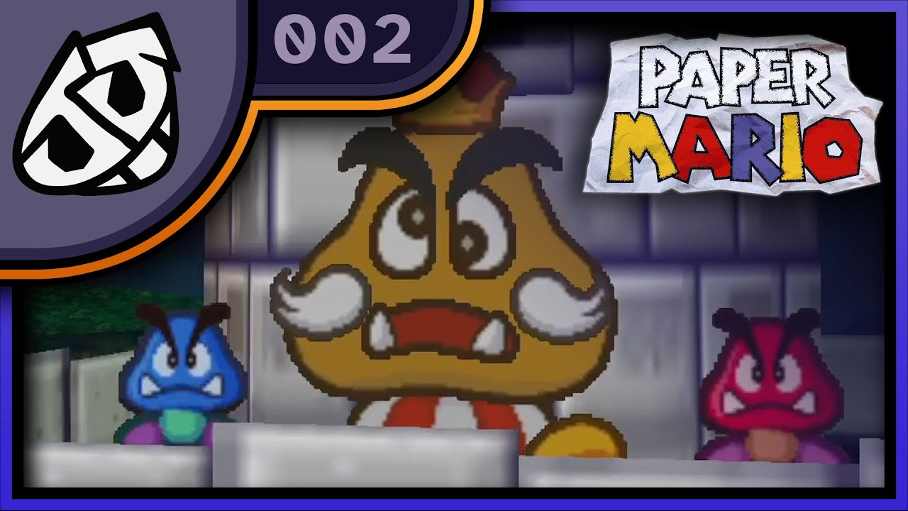 Paper Mario [First Time Playthrough] | Part 2 - Death by Goomba - YouTube
