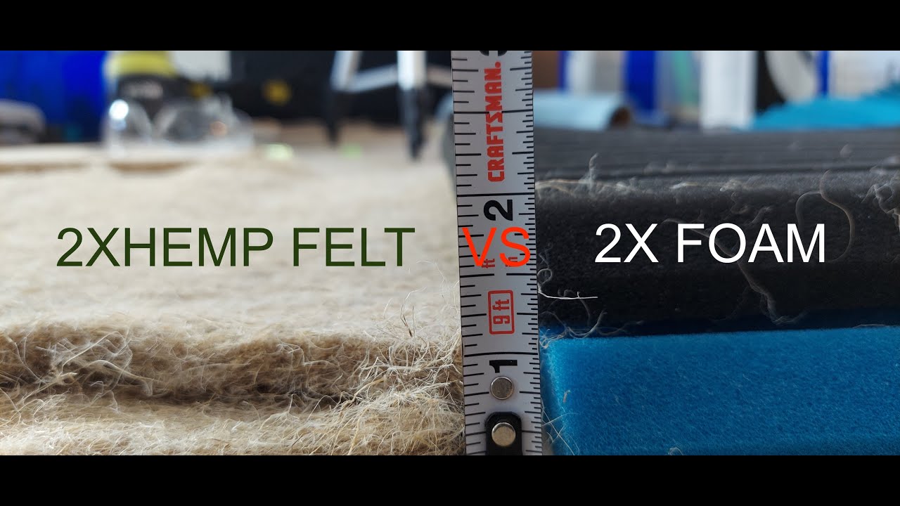 "Studio" Foam VS Hemp Felt! Acoustic test Shootout - YouTube