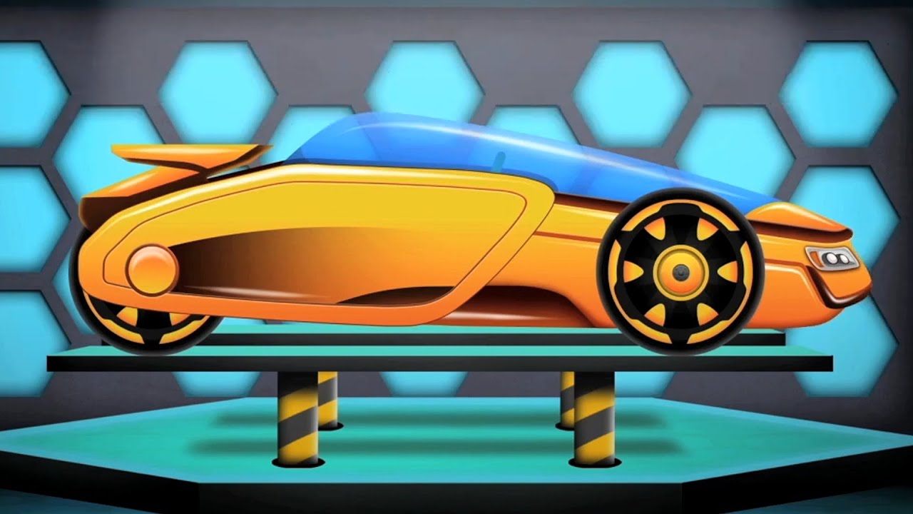 Sports Car | Kids video | Educational Video | Construction Vehicle ...